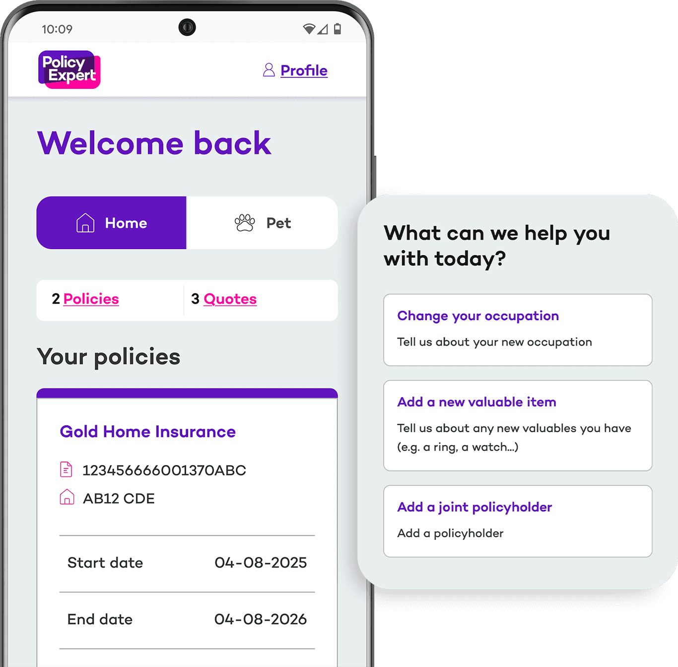 Policy Expert: Home, Pet and Car Insurance